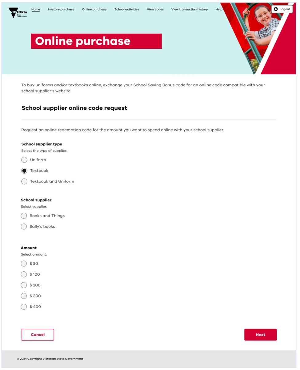 School Saving Bonus - Nossal High School